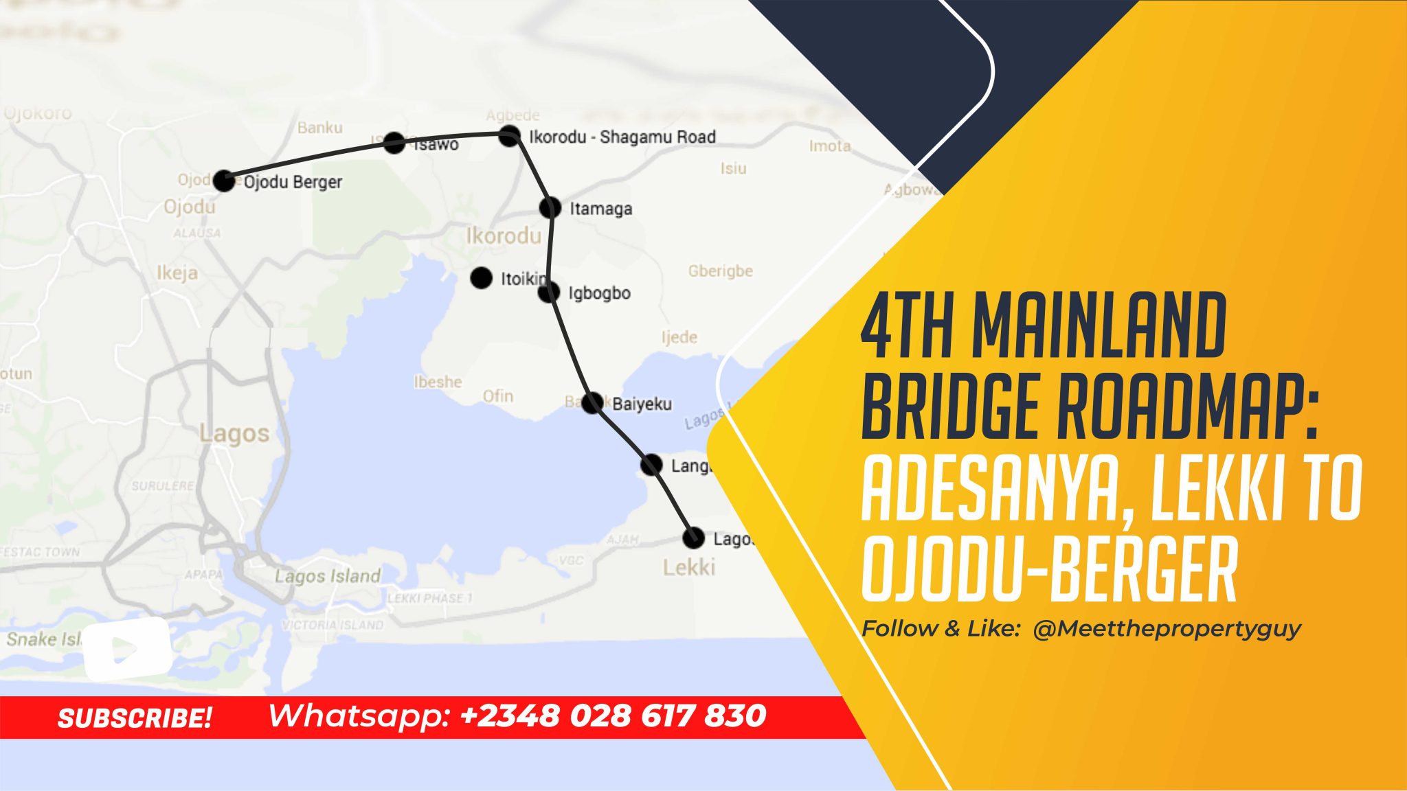 4th Mainland Bridge Roadmap:Adesanya, Lekki To Ojodu-Berger ...